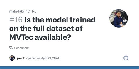 Is The Model Trained On The Full Dataset Of Mvtec Available Issue