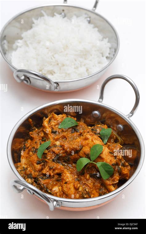 Methi Murgh Chicken Cooked With Fresh Fenugreek Leaves In A Kadai
