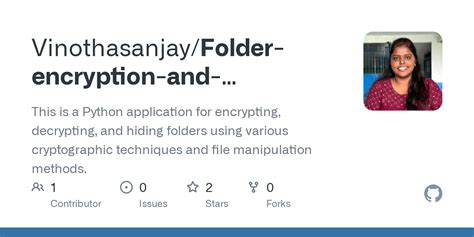 Folder Encryption And Decryptionmainpy At Main · Vinothasanjayfolder Encryption And