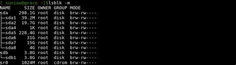 使用linux的lsblk命令列出块设备信息 Linuxstory