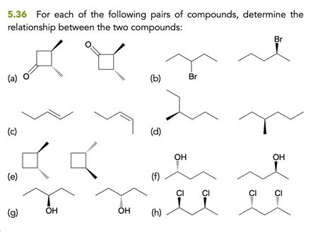 Get Answer 536 For Each Of The Following Pairs Of Compounds
