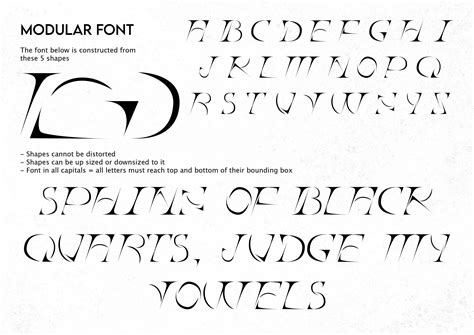 Modular Font Behance