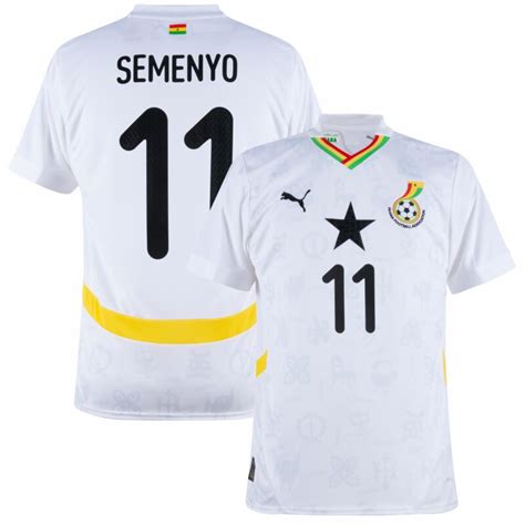 Puma Ghana Home Semenyo 11 Trikot 2025 2026 Offizielle Beflockung