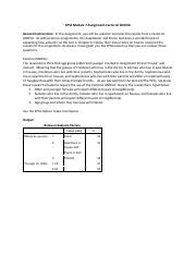 SPSS Module 7 Assignment Solution 1587612903000 Pdf SPSS Module 7 Assignment Factorial ANOVA