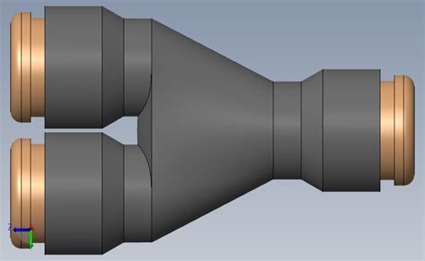 Y型快插接头4mm Solidworks 2010 模型图纸下载 懒石网