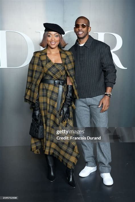 Jada Crawley And Chris Paul Attend The Dior Homme Menswear News