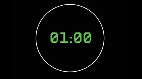 SECONDS MINUTE COUNTDOWN TIMER WITH CLOCK ANIMATION HD YouTube