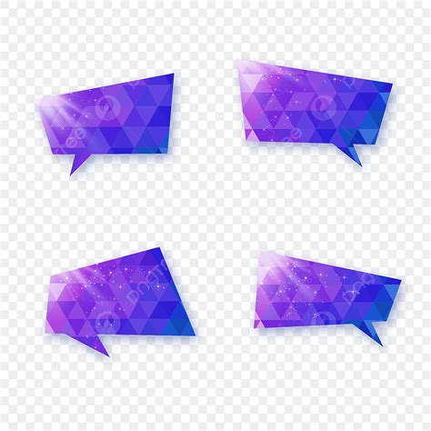 그라디언트 일러스트 다각형 대화 상자 그라데이션 다각형 다각형 대화 상자 Png 일러스트 및 Psd 이미지 무료 다운로드 Pngtree