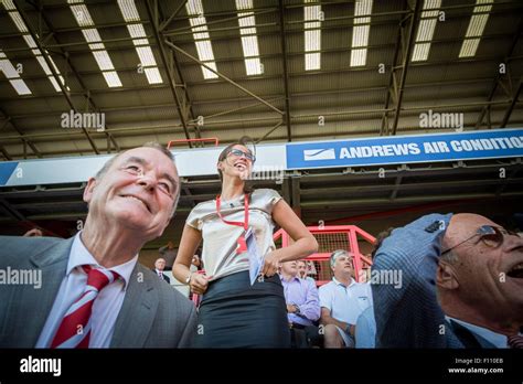 Katrien Meire Charlton Athletic Football Club Ceo With Keith Peacock