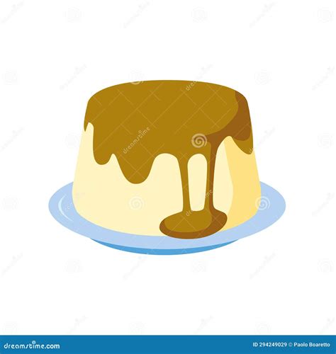 Pudding Vector Symbol Pudding Logo Design Stock Vector Illustration