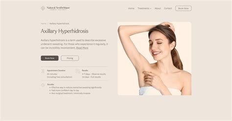Axillary Hyperhidrosis Treatment Natural Aesthetique