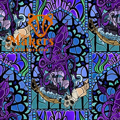 Squid Stained Glass The Makers Collaborative