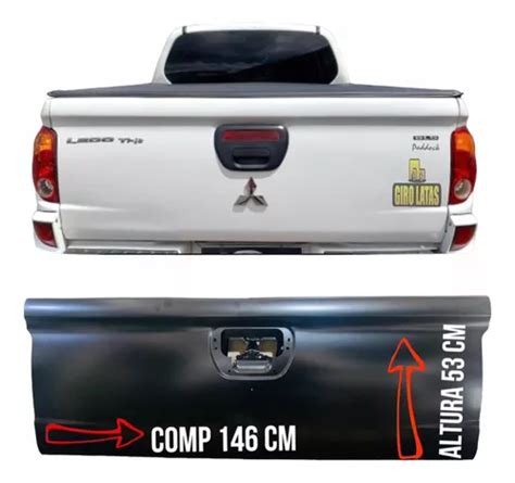 Tampa Traseira L200 Triton Gl Glx Gls Carroceria Reta Longa