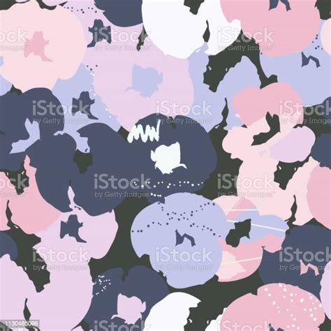 Lukisan Abstrak Universal Freehand Floral Pola Mulus Desain Grafis