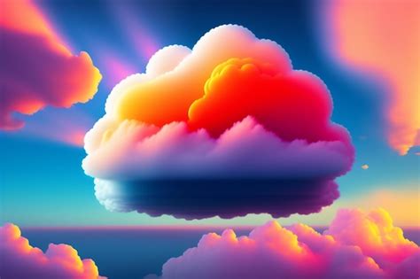 Premium Photo Landscape Sky Hills Clouds Anime Cartoon Style Vector