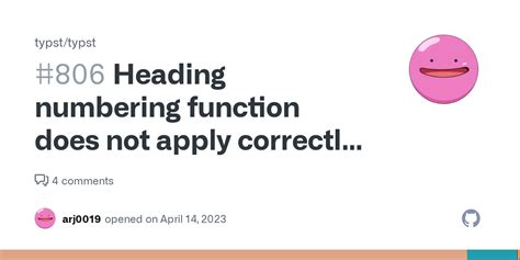 Heading Numbering Function Does Not Apply Correctly With Template
