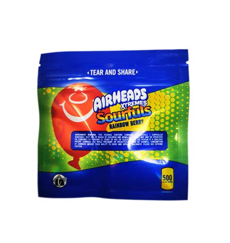 Buy Airheads Xtremes Candy Sourfuls Rainbow Berry Edible 500mg Thc