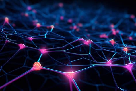 Premium Ai Image 3d Digital Illustration Of A Neural Network With