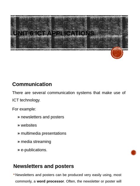 Unit 6 Ict Applications Pdf Telephone Geographic Information System
