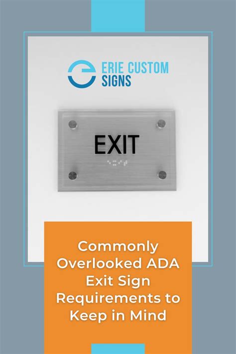 Commonly Overlooked Ada Exit Sign Requirements To Keep In Mind Commonly Overlooked Ada Exit Sign