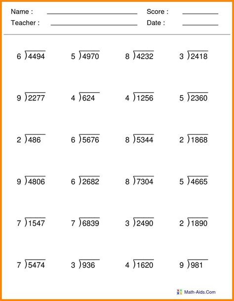 2nd Grade Math Worksheets Division And Multiplication Printable Pdf