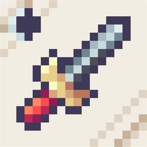 Pixilart Sword Sprite By Eclipse89