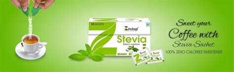 Zindagi Stevia Sachets 100 Natural Sweetener Pure Stevia Sugar