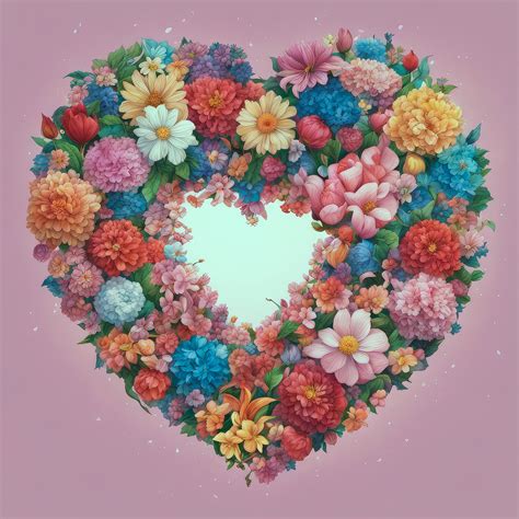 Ai Generert Hjerte Blomster Gratis bilde på Pixabay Pixabay