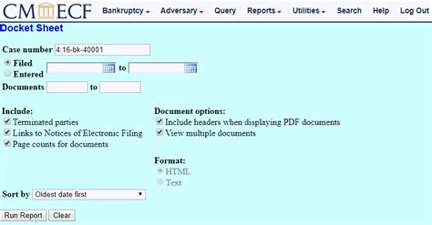 View And Or Download All Documents For Multiple Docket Entries