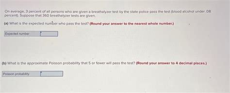 Solved On Average Percent Of All Persons Who Are Given A Chegg