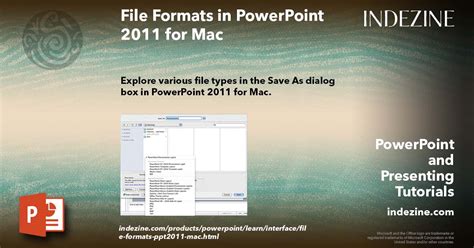 File Formats In PowerPoint For Mac