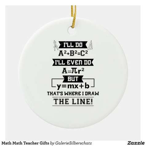 Math Math Teacher Ts Ceramic Ornament Artofit