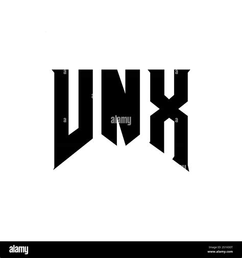 Vnx Letter Logo Design For Technology Company Vnx Logo Design Black And White Color Combination