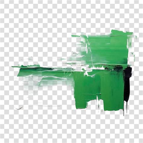 Premium PSD Abstract Green Paint Stroke