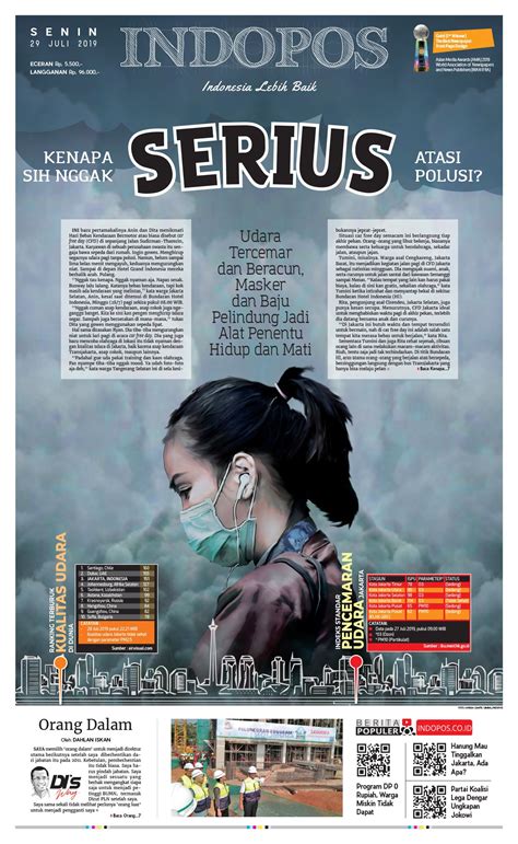 air pollution polusi hidup koran
