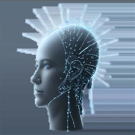 Glowing Artificial Intelligence Mind Spreading Layers Png Image