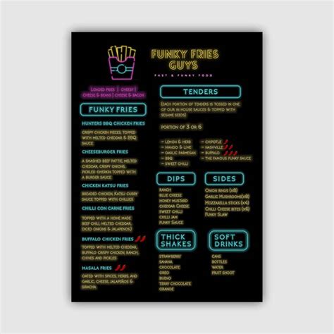 Entry 66 By Kelencina For Modern Illustrated Fries Menu Freelancer