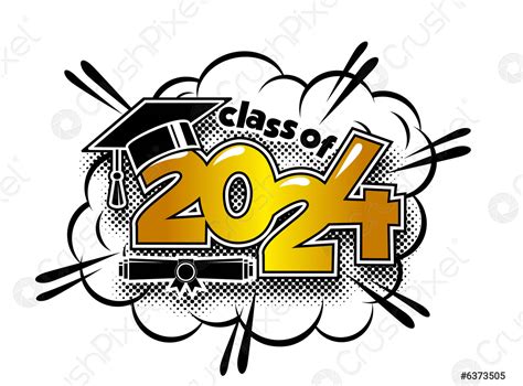 2024 Graduate Class Logo Stock Vector 6373505 Crushpixel