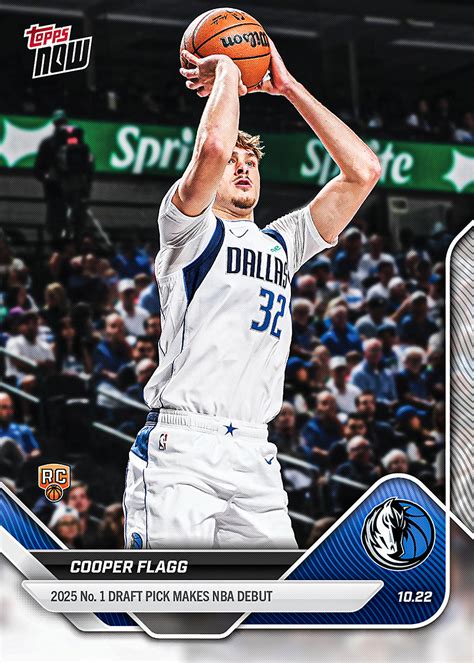 Cooper Flagg 2025 26 Nba Topps Now® Card 6 Pr 43182