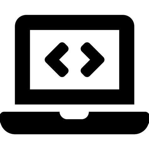 Laptop Code Vector Svg Icon Svg Repo