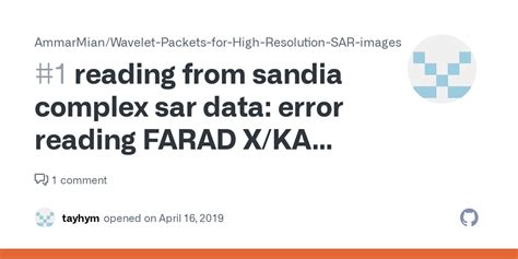 Reading From Sandia Complex Sar Data Error Reading FARAD X KA Band Issue AmmarMian