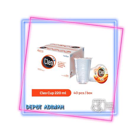 Jual Cleo Air Murni Cup Per Karton Isi 40 Gelas Shopee Indonesia