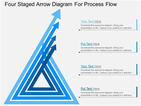 Hq Four Staged Arrow Diagram For Process Flow Flat Powerpoint Design PowerPoint Presentation