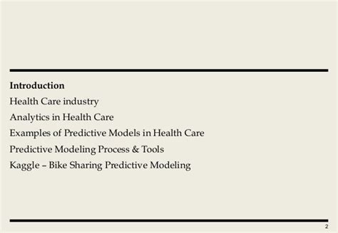 Predictive Modeling Healthcare