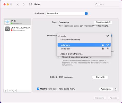 Connect Wifi Macos [area Dei Servizi Ict Documentation]
