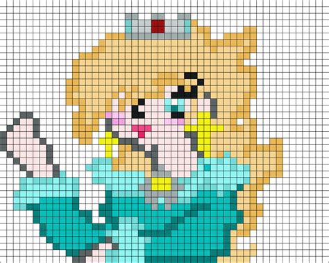 Rosalina Sprite Mario Perler Bead Pattern Bead Sprites Characters