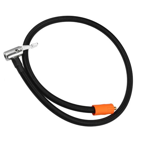 80cm Car Tire Inflator Extension Hose With Metal Chuck Adapter Convert