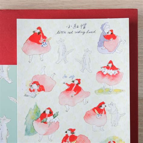 Dodolulu Little Red Riding Hood Sticker Sheet Stylo Monde