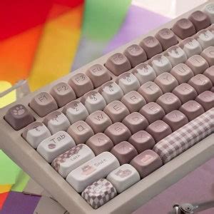 Coffee Bear Keycaps Fg Profile Keycap Set Custom Bear And Coffee