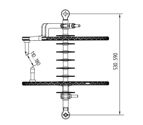 Llpd Dm35z Chống Sét Van Streamer Trên đường Dây Trên Không 40 5kv